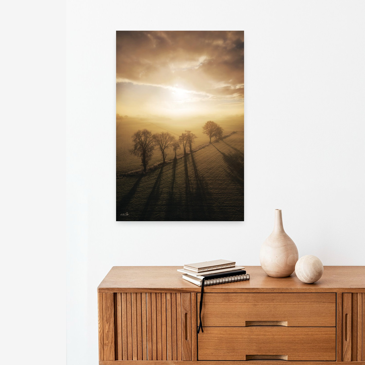 Latitude Run® Trees At Peace Peaceful Abstract Contemporary Landscape ...