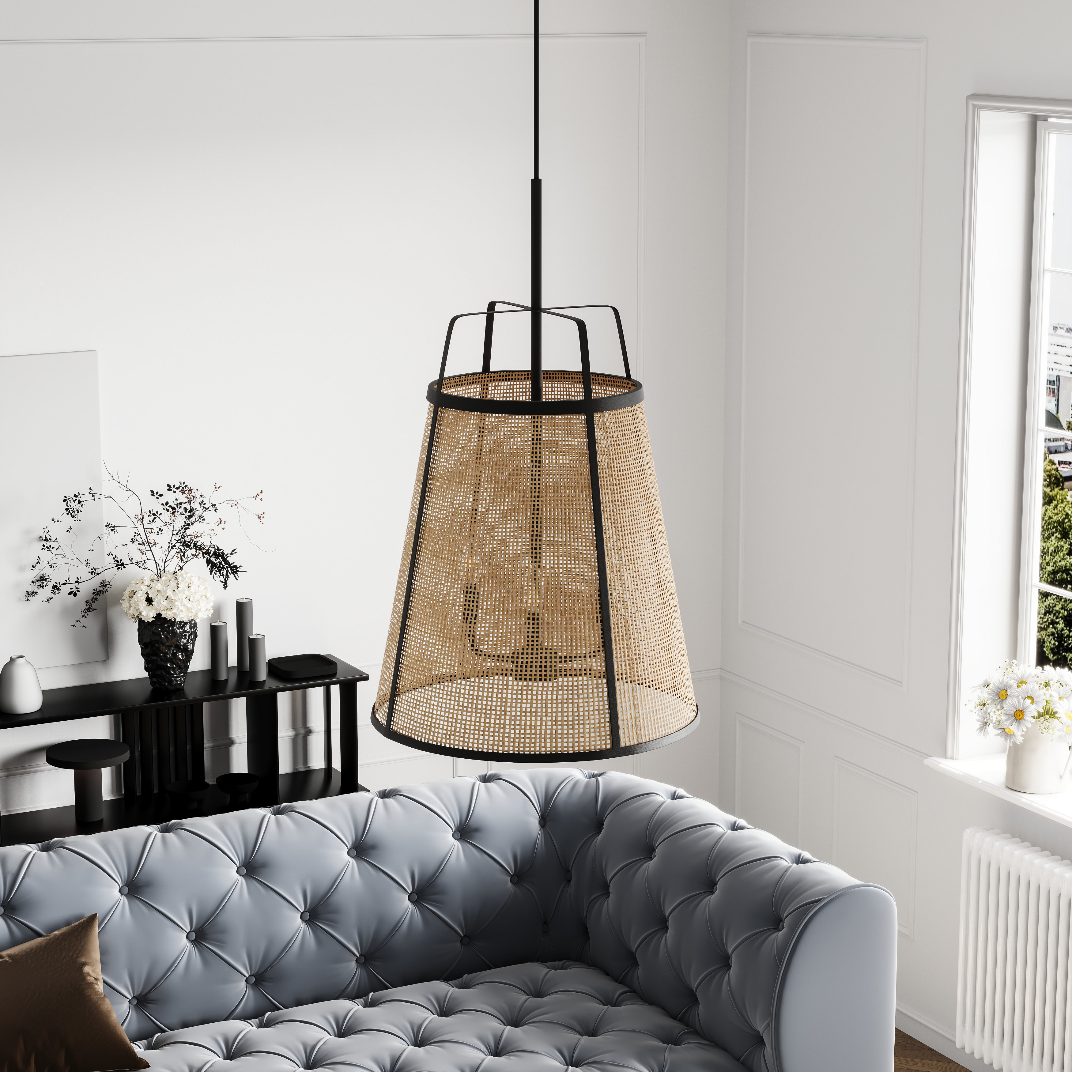 Bay Isle Home™ Ameera 3-Light E12 ETL Listed Bamboo Retro Rustic ...