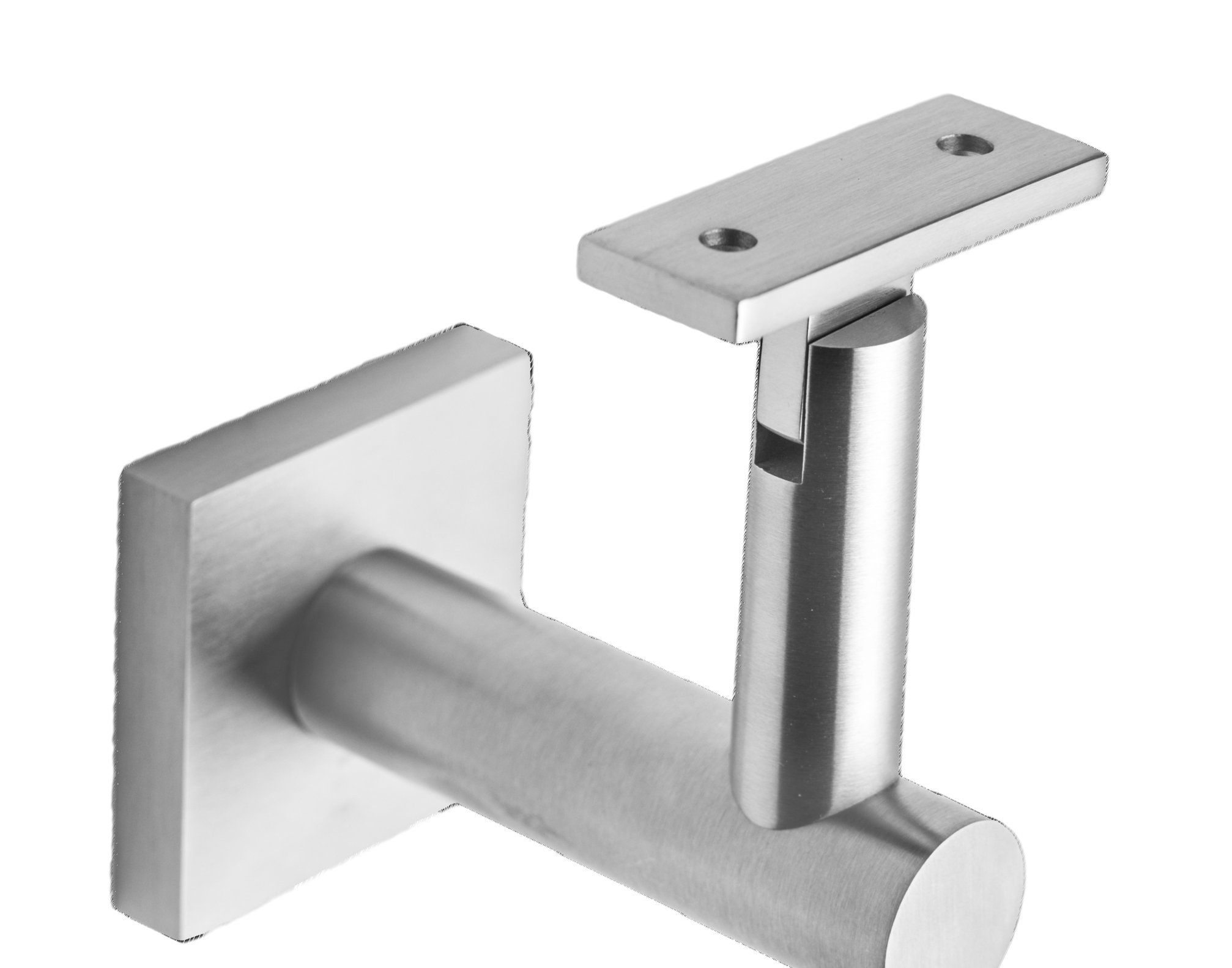 Linnea Surface Mount Handrail Bracket with Round Rose and Flat Plate ...