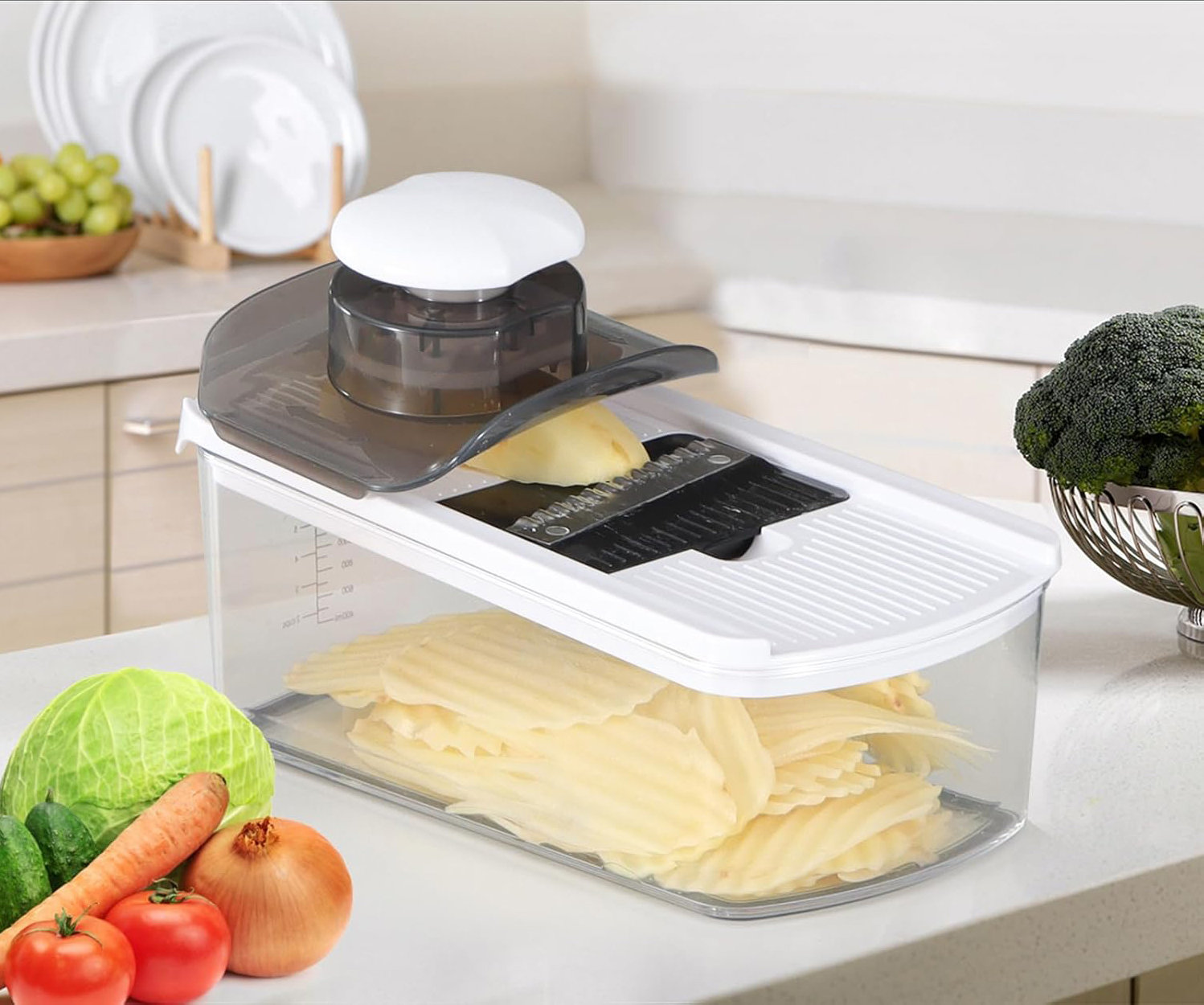 HOMEFRESH ENTERPRISES LLC Multifunctional Vegetable Fruit Chopper with ...