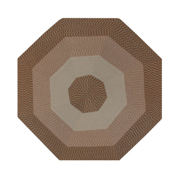 August Grove® McClure Machine Woven Braided Rug - Octagon Area Rug ...