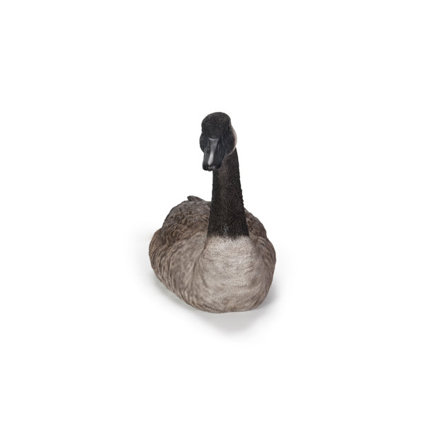 Hi-Line Gift Ltd. Garden Statues Sitting Canadian Goose Garden Statue ...