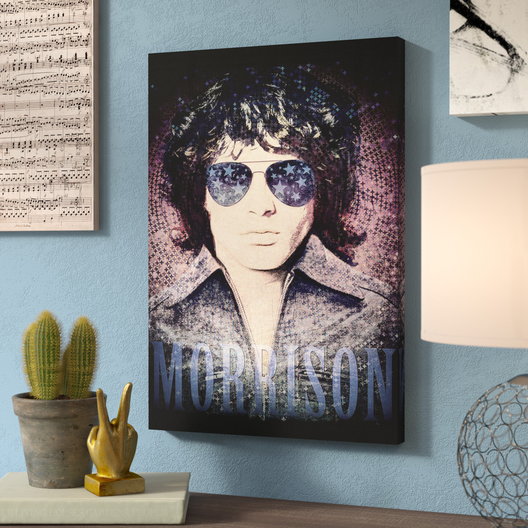 East Urban Home Jim Morrison Psychedelic Poster by Radio Days - Gallery ...