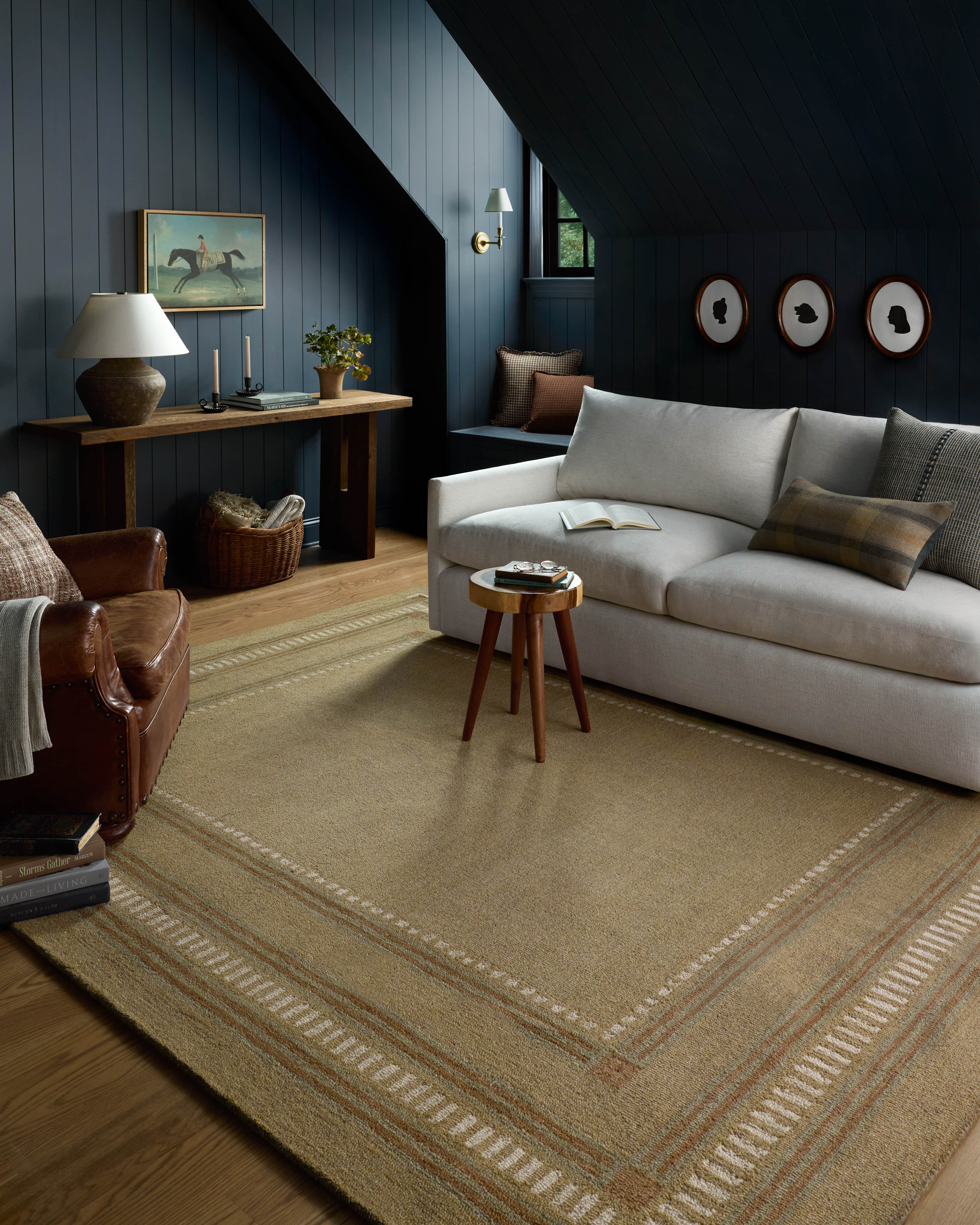 Chris Loves Julia x Loloi Alfie Green / Natural Area Rug | Wayfair