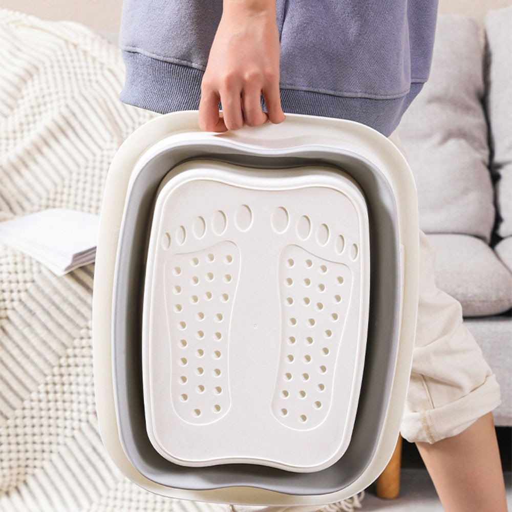 frler Collapsible Foot Spa Bath Foot Massager Bucket With Massage ...