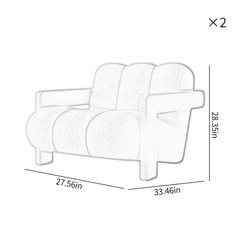 Danbenla design Modern Simple Cream Style Sofa | Wayfair