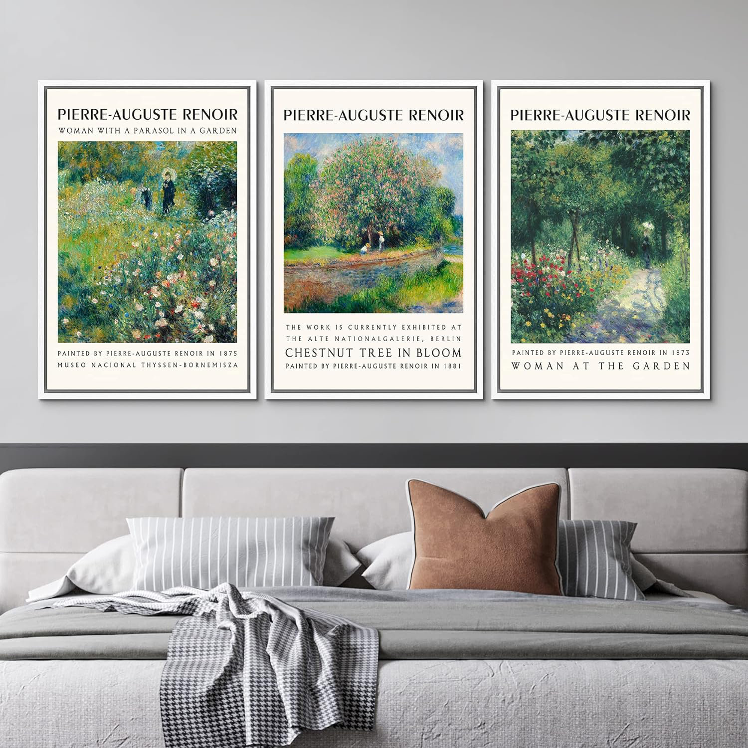 IDEA4WALL Pierre-Auguste Renoir Spring Forest Garden Flower Tree Pastel ...
