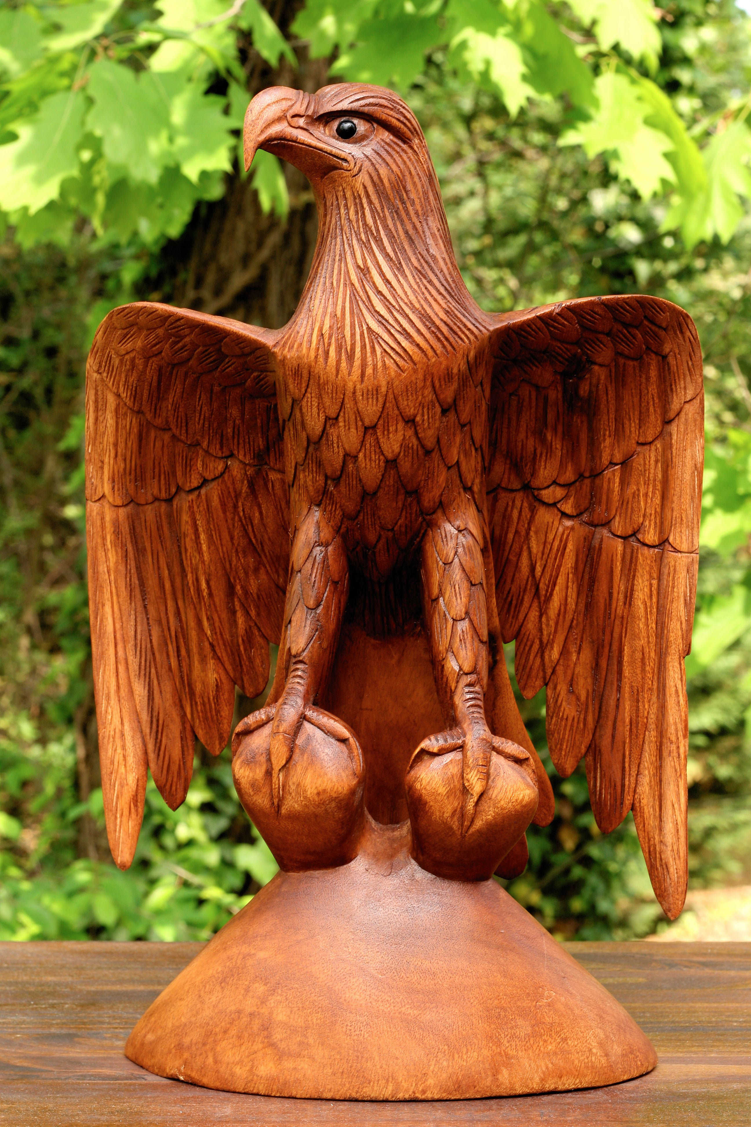 Loon Peak 16 Huge Extra Large Big Wooden Handmade American Eagle Statue ...