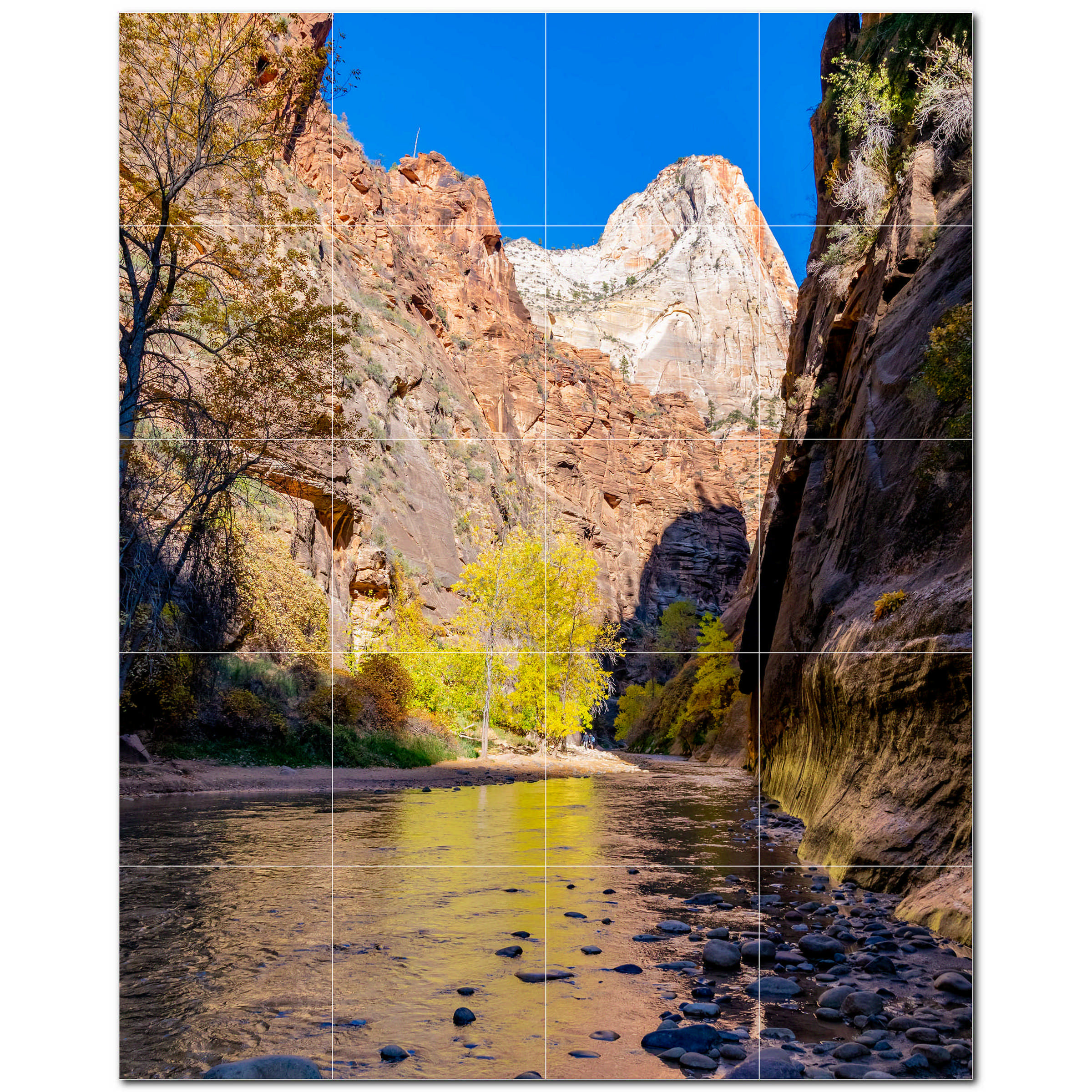 Picture-Tiles.com 17" x 21.25" Ceramic Canyon Photo Decorative Mural ...