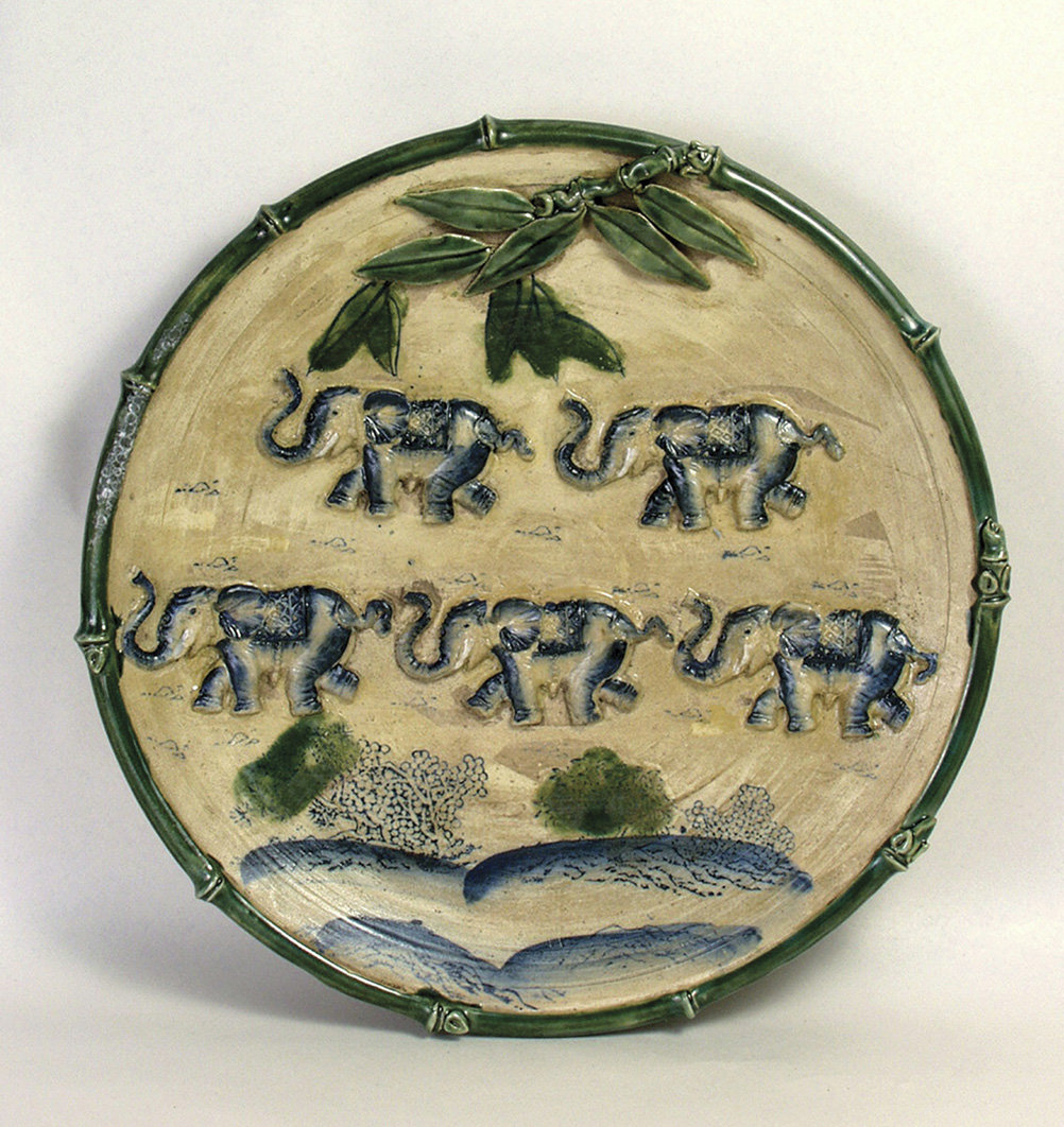 World Menagerie Emmylou Elephant Platter Sculpture | Wayfair