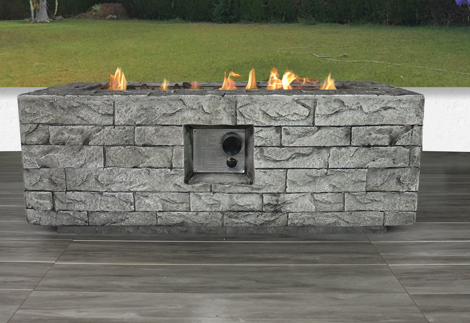 17 Stories Bevins Fibre Reinforced Concrete Propane/Natural Gas Fire ...