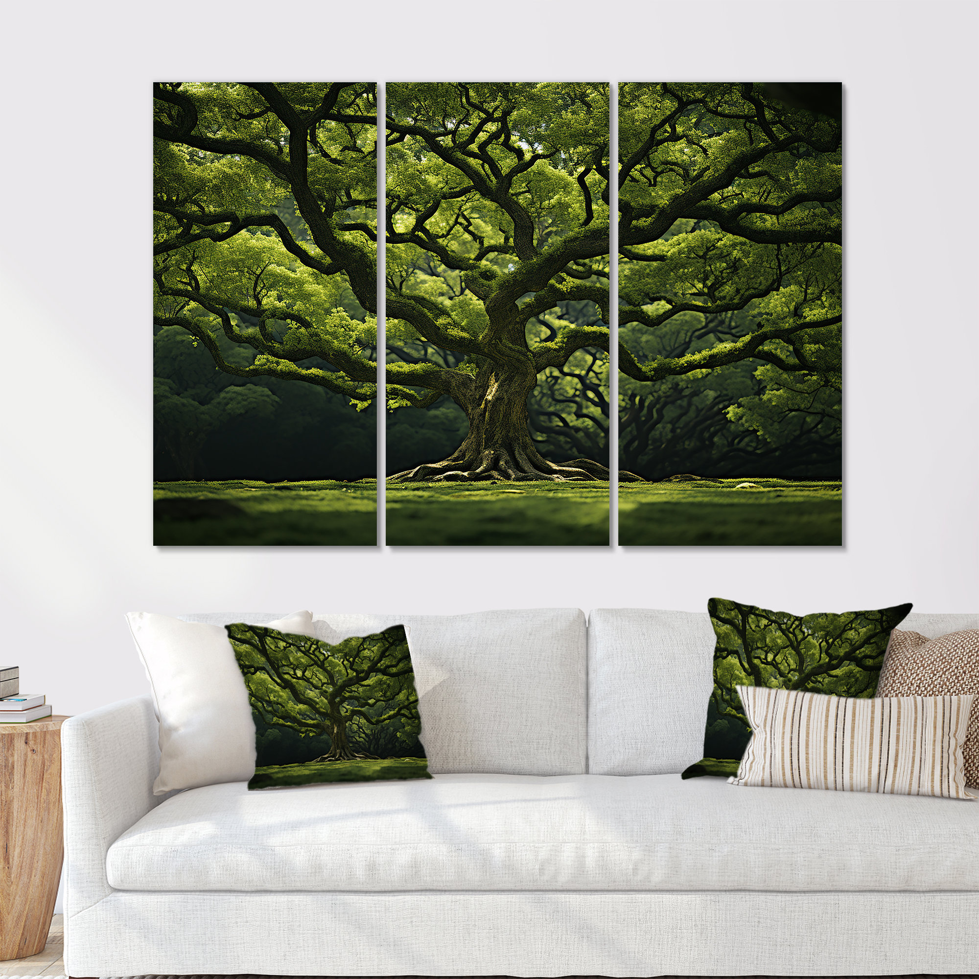 Millwood Pines Green Tree Oaks Power Of Forest - Tree Oak Wall Art ...