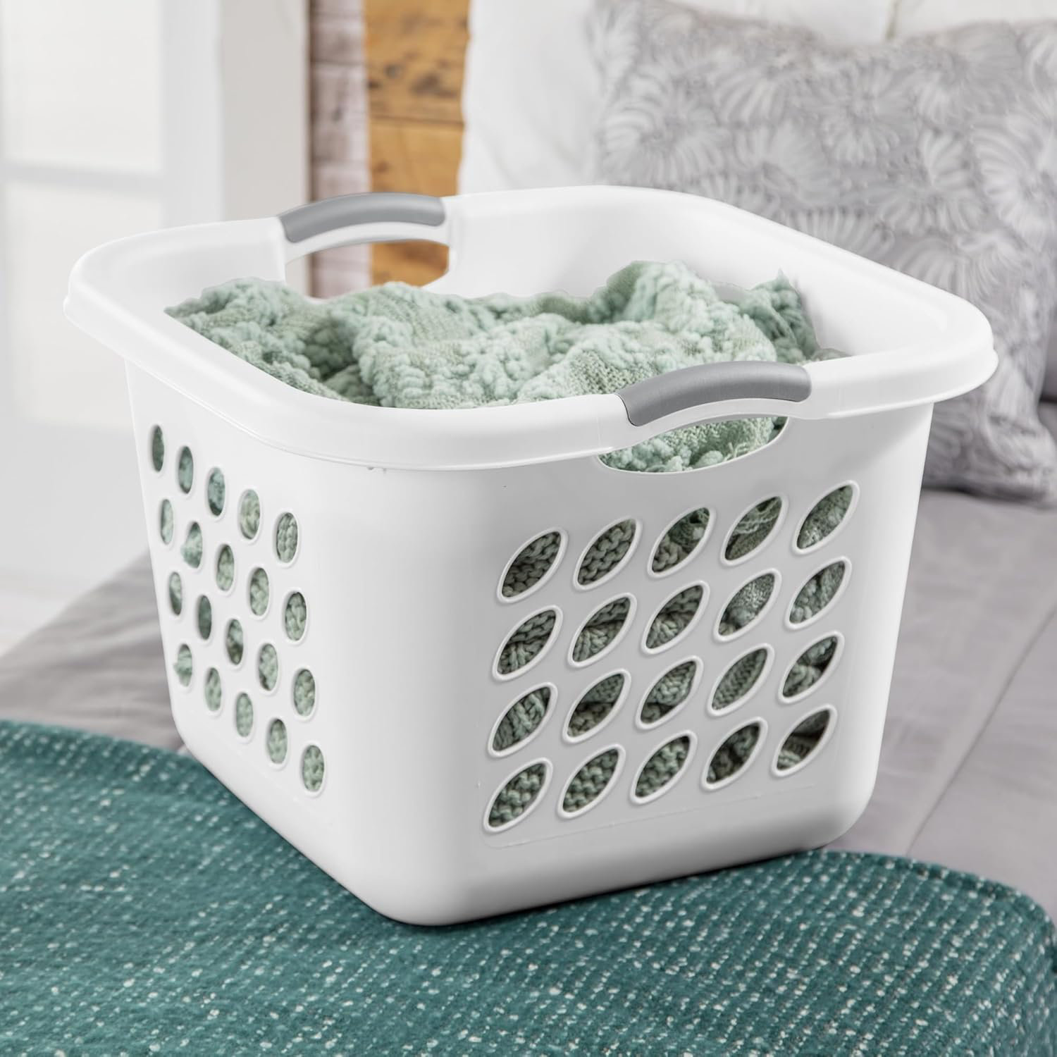 Rebrilliant 1.5 Storage Bushel Square Laundry Basket Plastic - Wayfair ...
