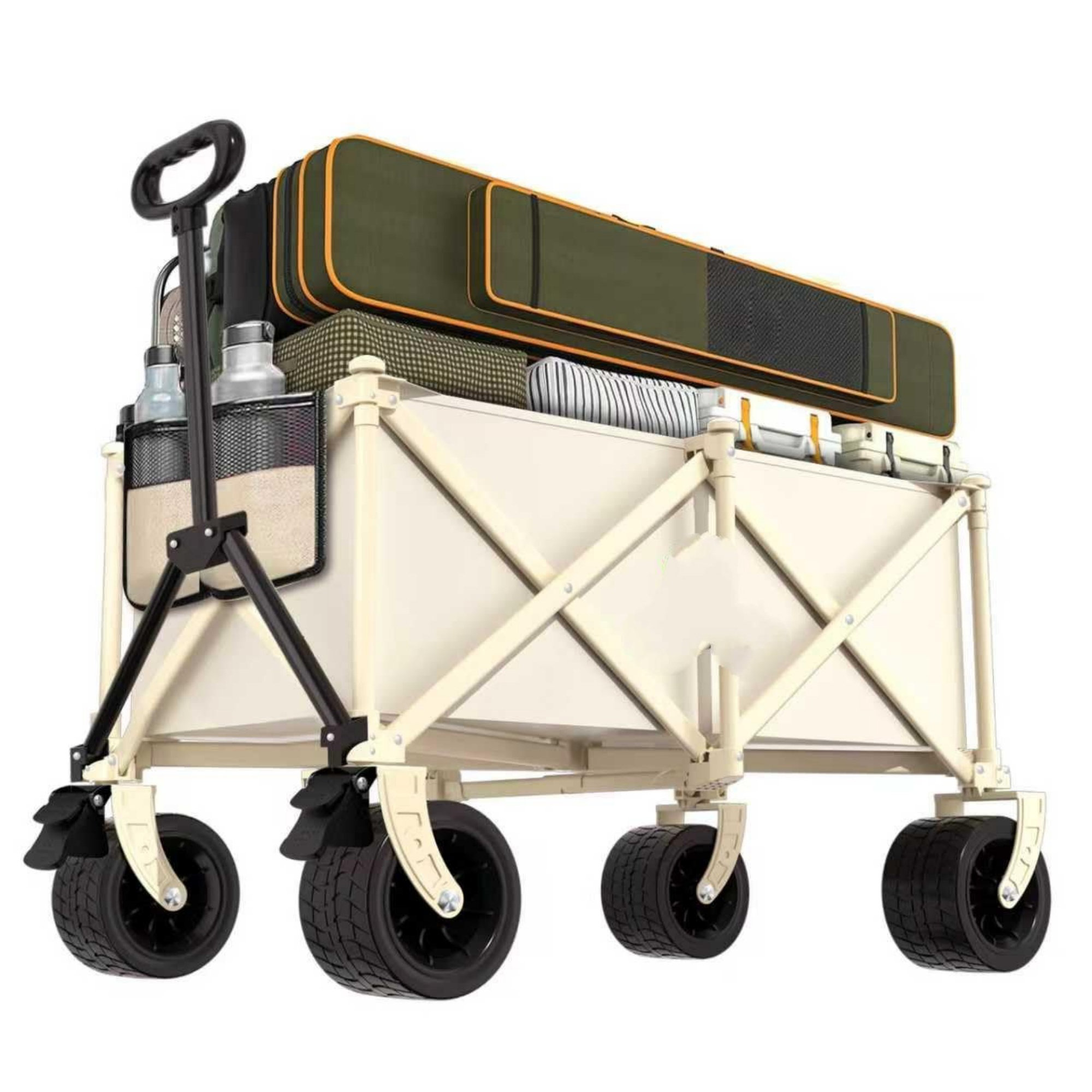 KIR.DP Wagons Carts Foldable With Double Layered Bottom Fork Structure ...