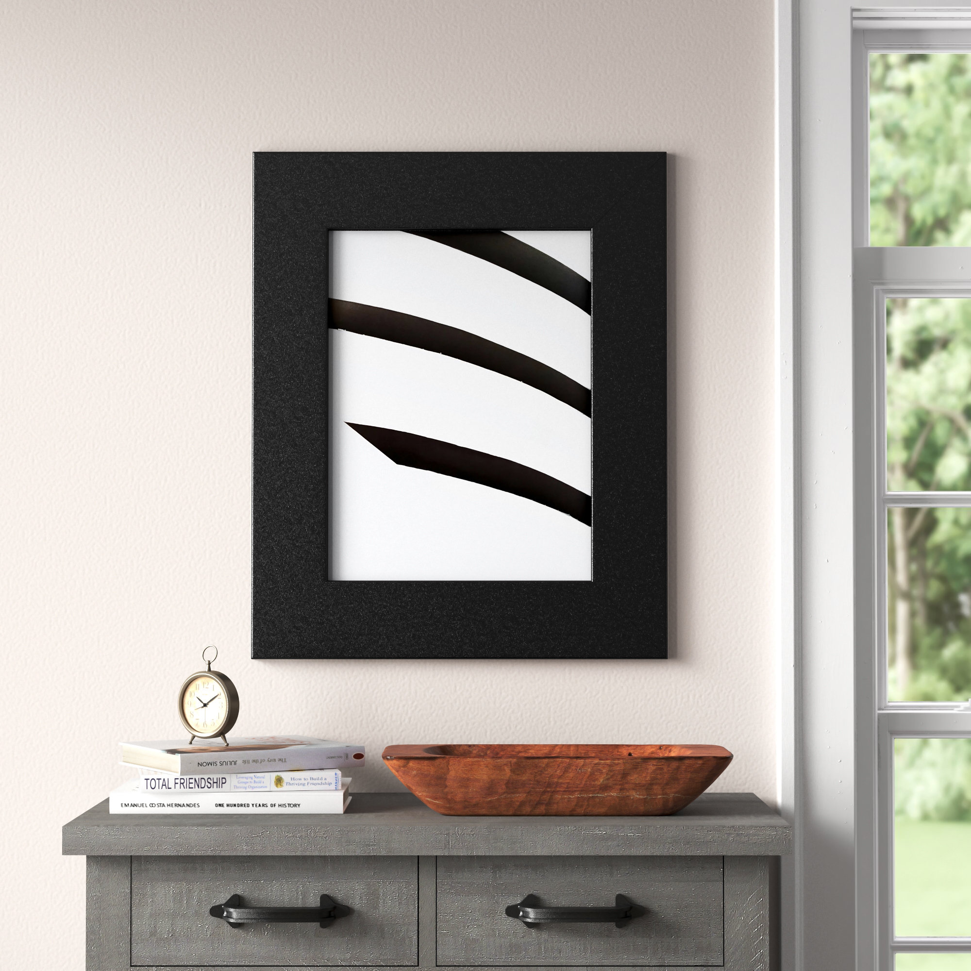 Three Posts™ Cirebon 2" Wide Composite Wood Distressed Picture Frame ...