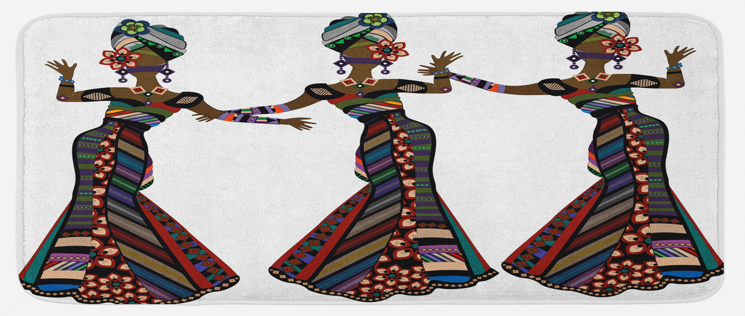 East Urban Home Young Women In Native Costumes Carnival Festival Theme ...