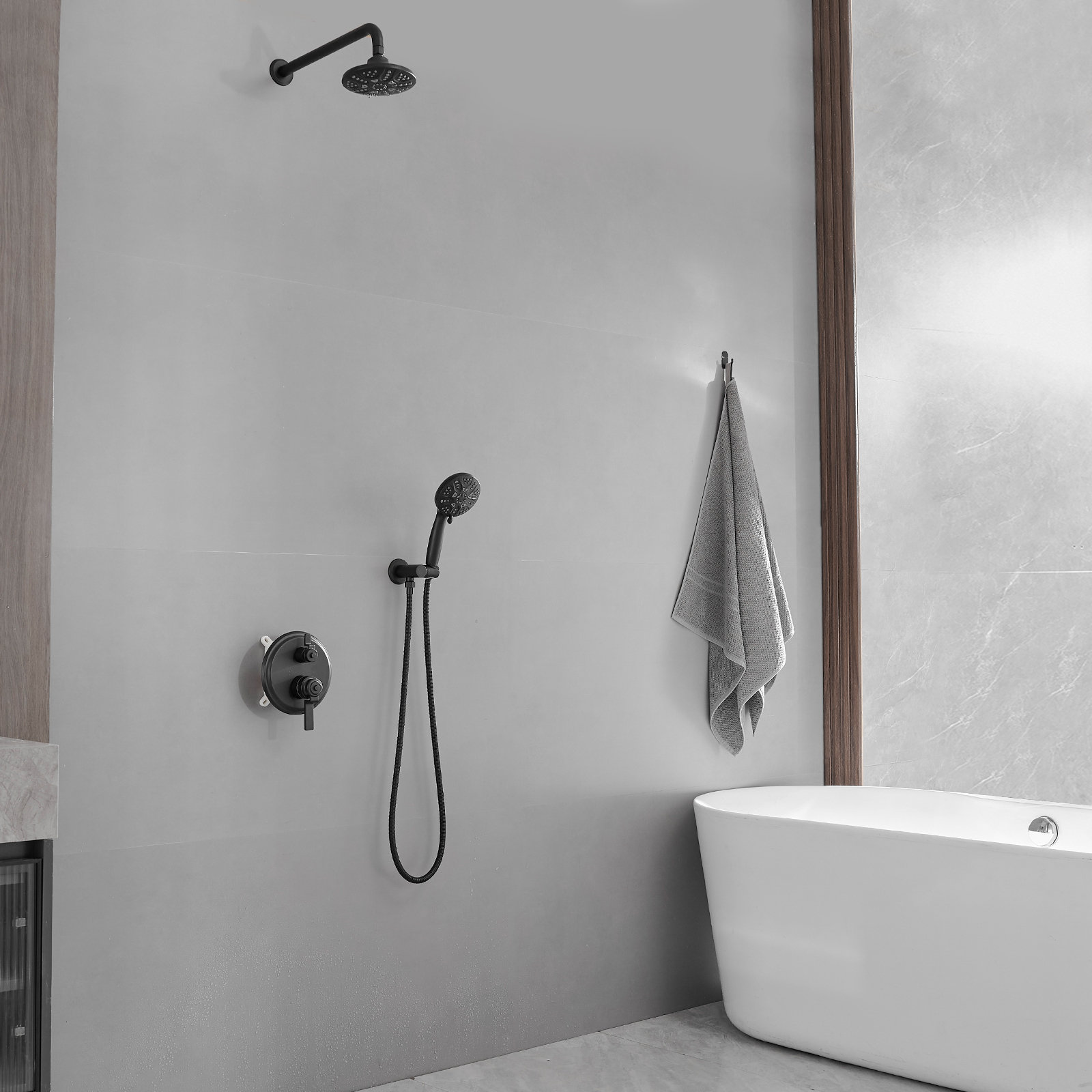 VIBRANTBATH Pressure-Balanced (Temperature And Volume) Shower Faucet ...