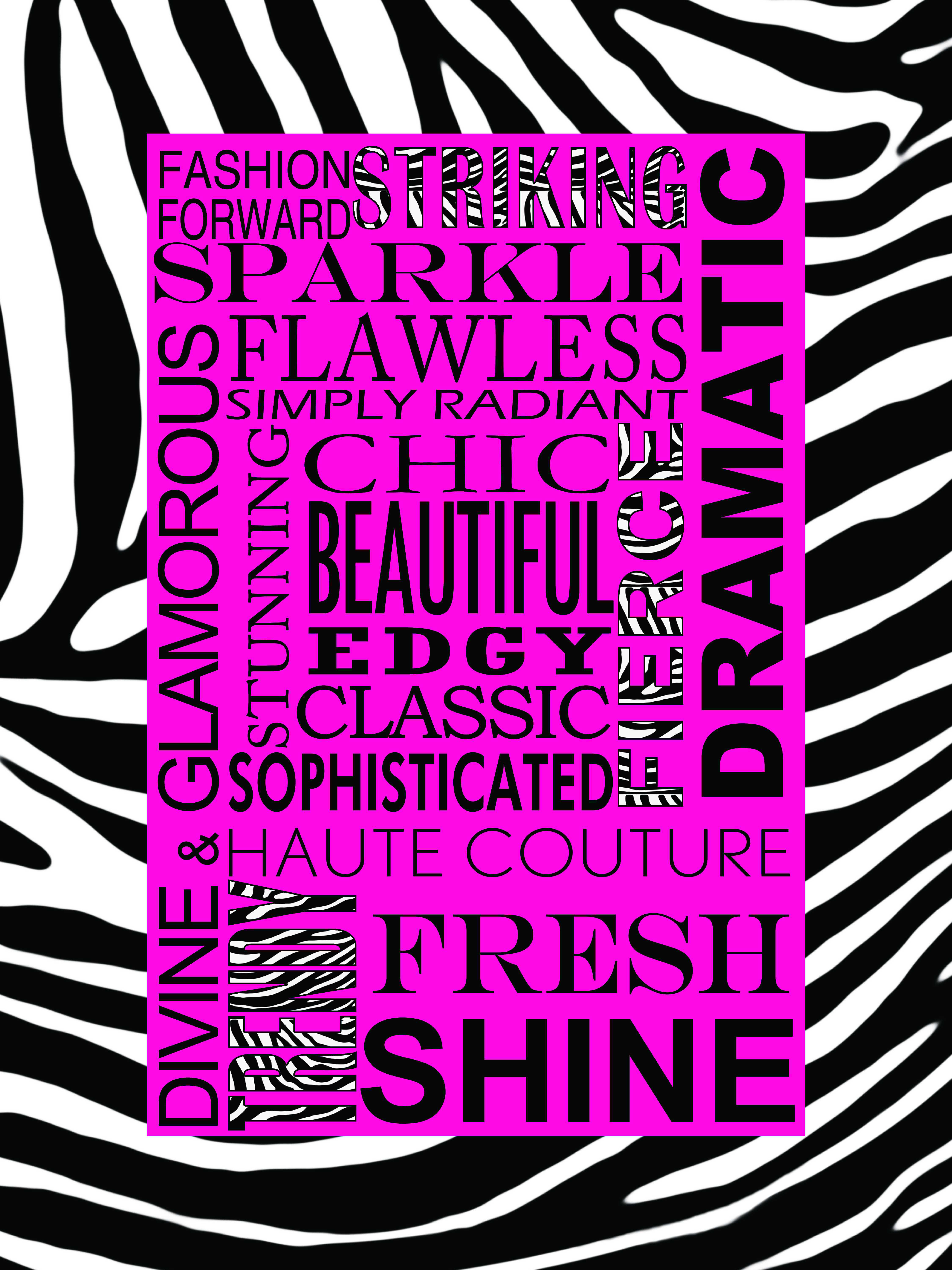 Trinx Fashion Word Collage - Print - Wayfair Canada