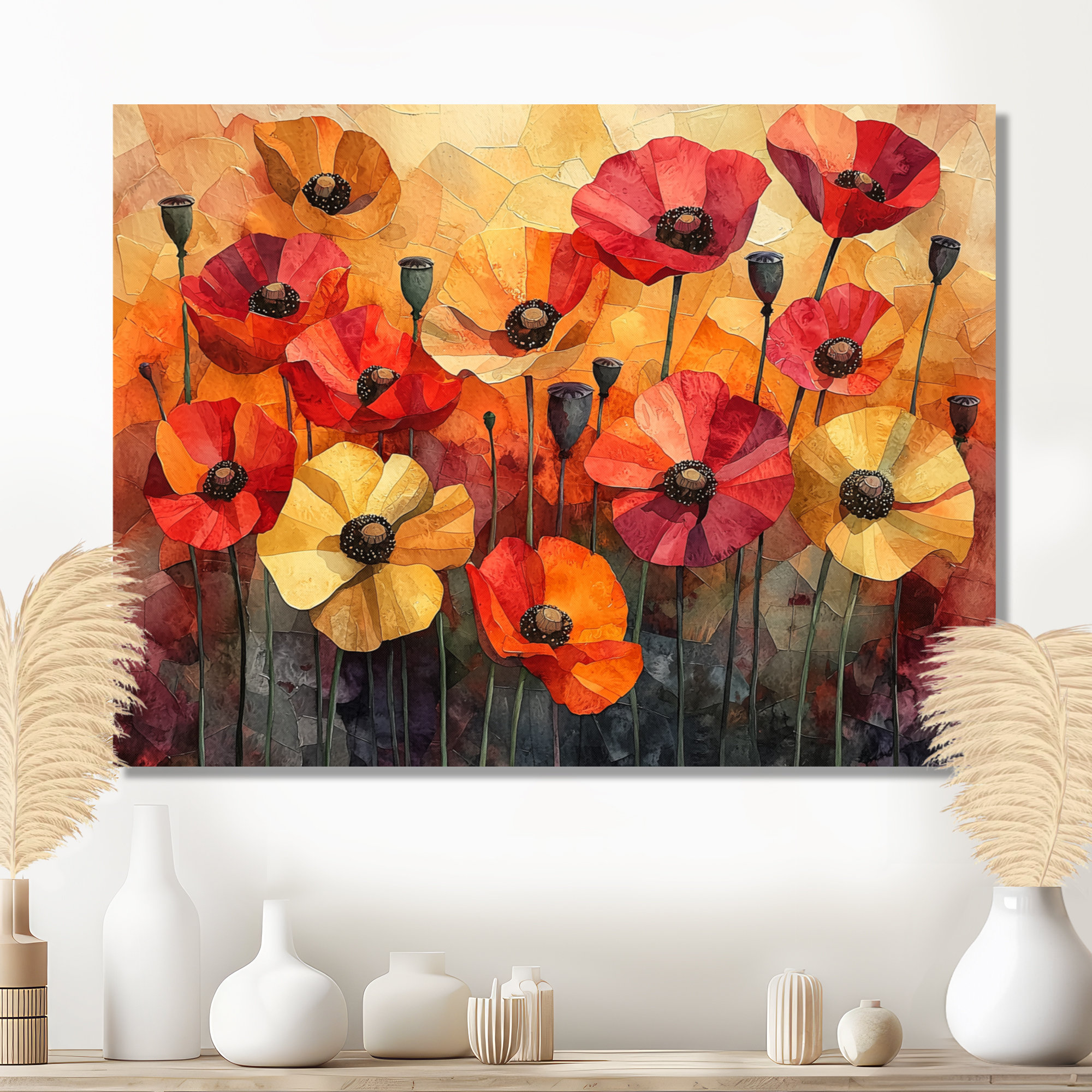Latitude Run® Autumn Dance Of The Fiery Poppies III - Poppies Metal ...