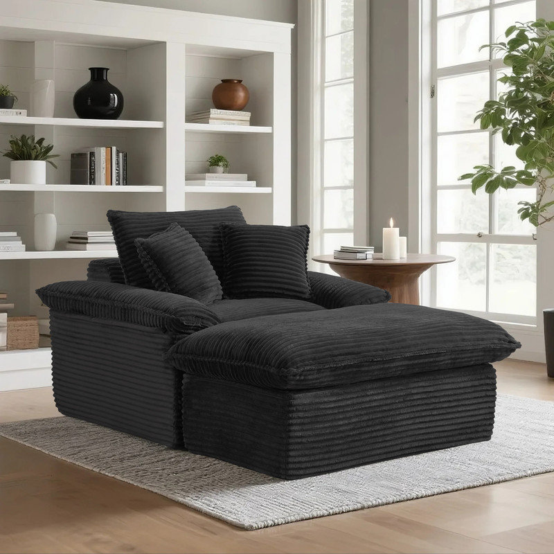 Latitude Run® Modern Single-Seat Sofa with Removable Footrest - Wayfair ...