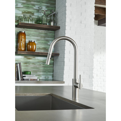 Gerber Parma Cafe Single Handle Pull-Down Kitchen Faucet & Reviews ...