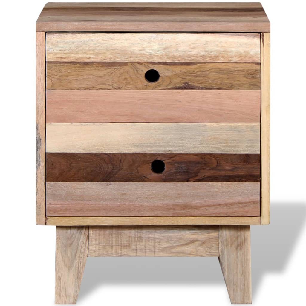 Union Rustic Bedside Cabinet Solid Reclaimed Wood & Reviews | Wayfair