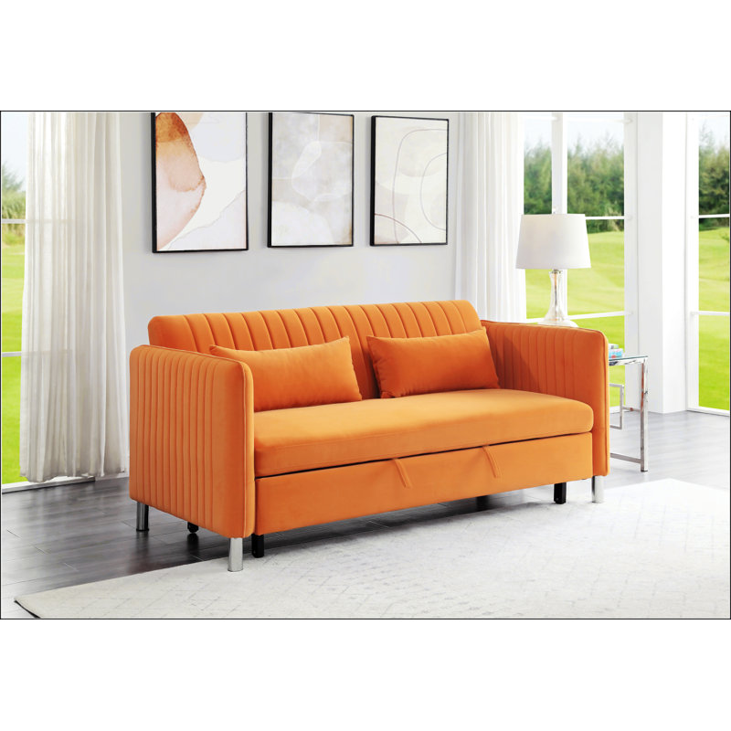 Latitude Run® Convertible Studio Sofa With Pull-Out Bed | Wayfair
