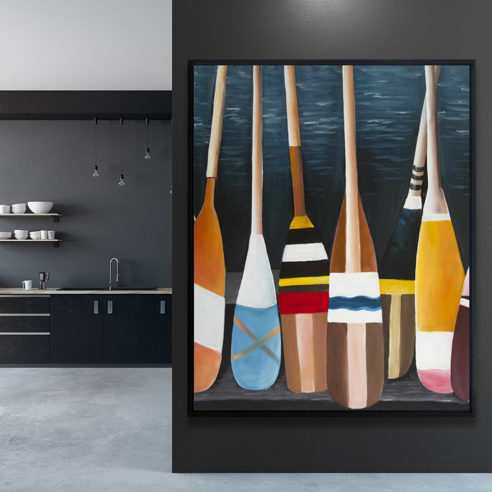 Begin Edition International Inc. " Colorful Paddles " on Canvas | Wayfair