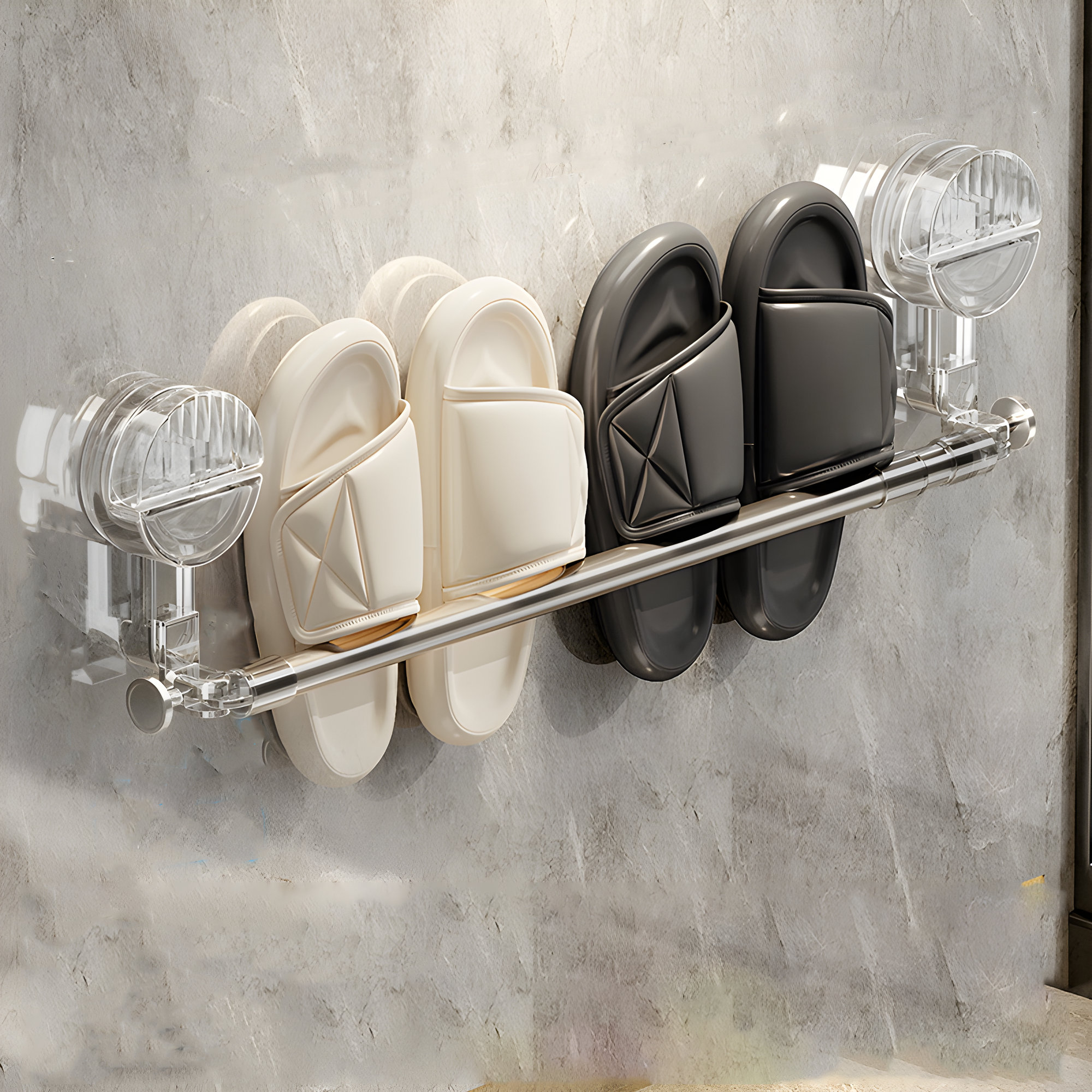 Brayden Studio® Stainless Steel Suction Cup Slipper Holder, Non ...