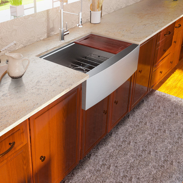 Lordear 36 Farmhouse Sink Stainless Steel Kitchen Sink Apron Front ...