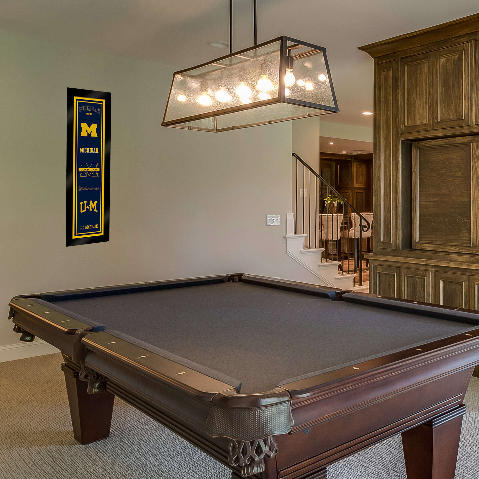 Second Story Collection University of Michigan Framed Canvas Panel with ...