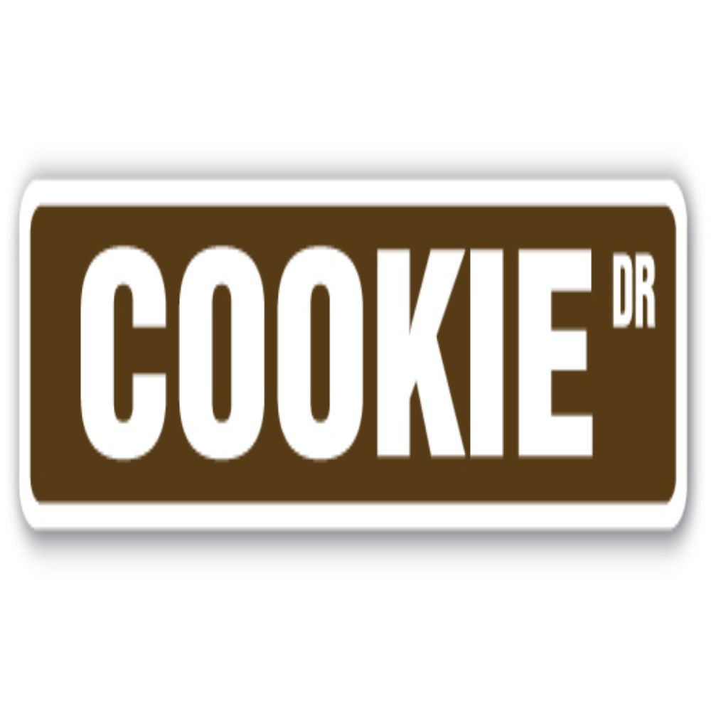 SignMission Cookie Street Sign Bakery Pastry Sweets Chocolate Chips ...