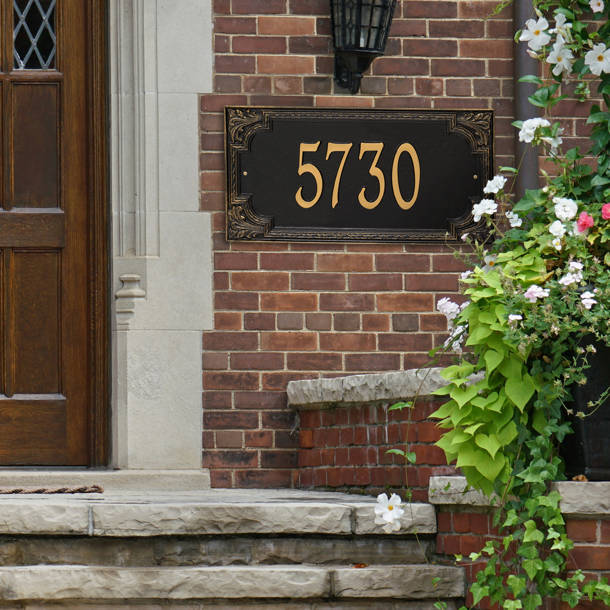 Whitehall Products Signature Series 3-Line Wall Address Plaque ...