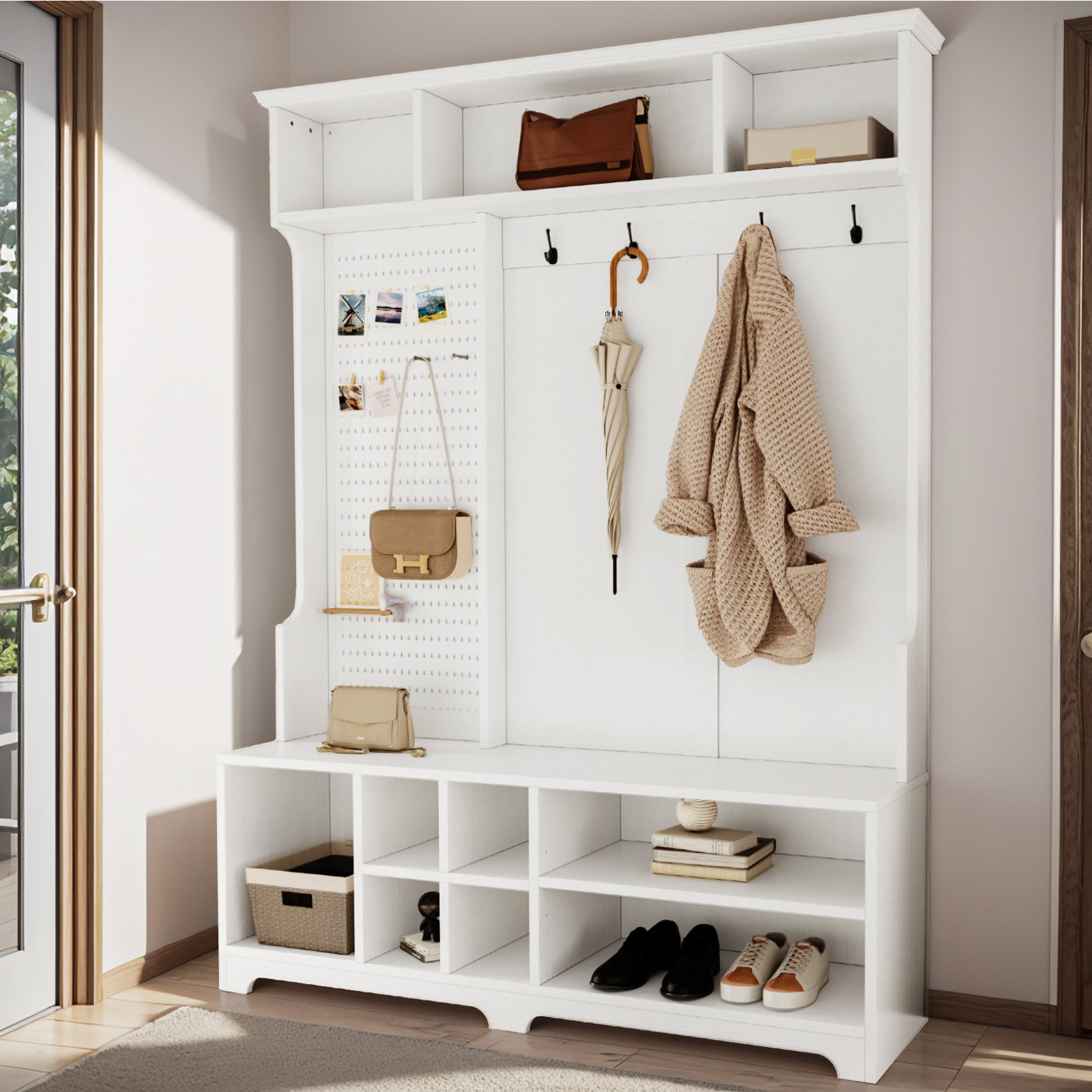 Lark Manor Hall Tree With Shoe Bench - Wayfair Canada