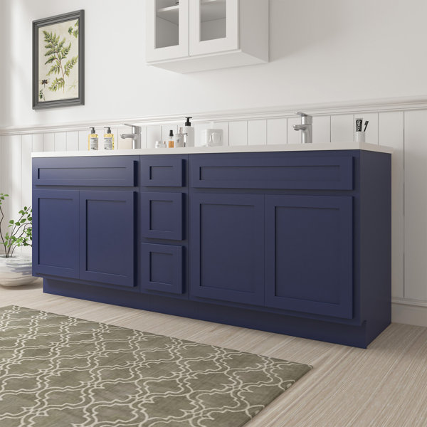 Home Beyond 78'' Double Bathroom Vanity Base Only | Wayfair