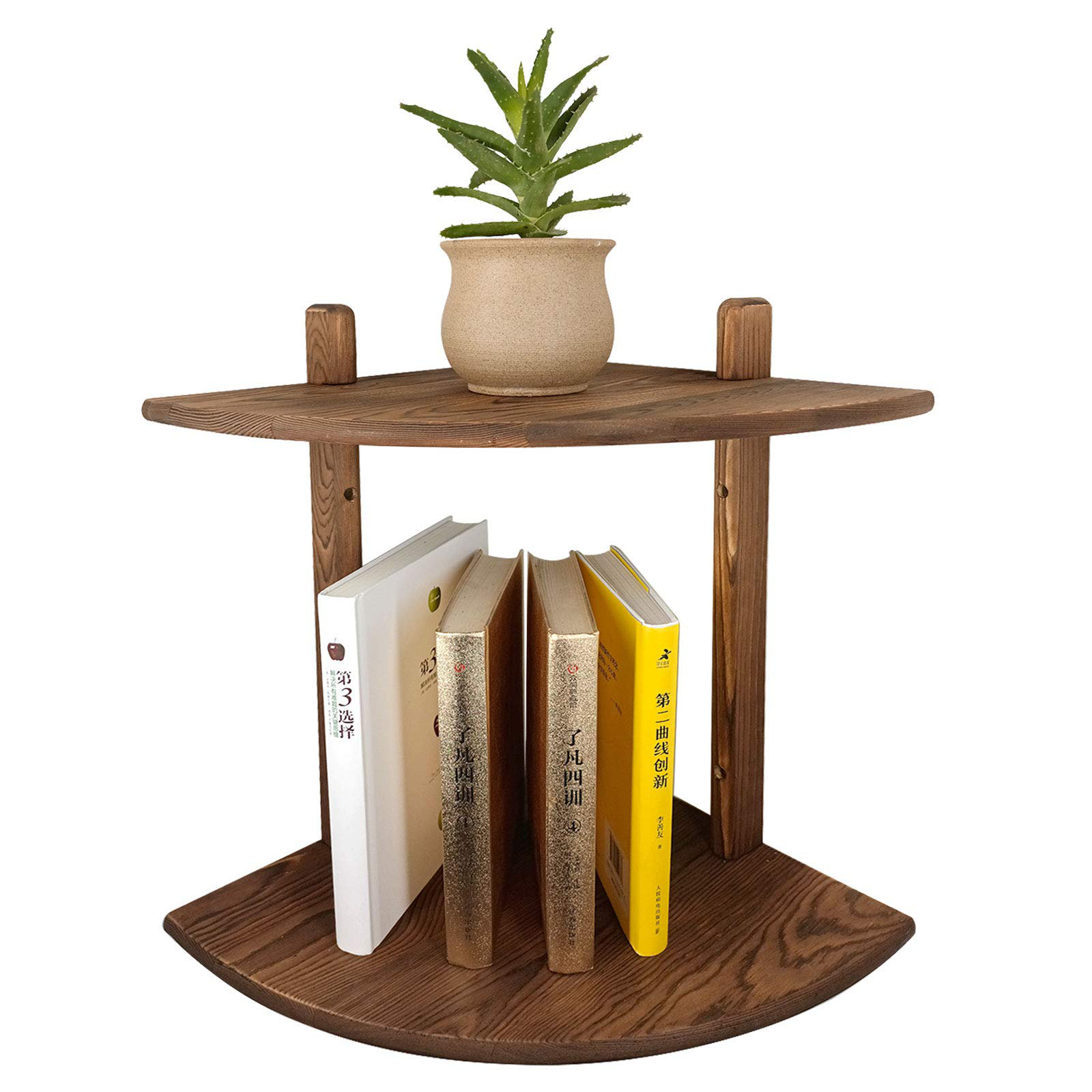 Millwood Pines 2 Piece Diamond Corner Shelf | Wayfair