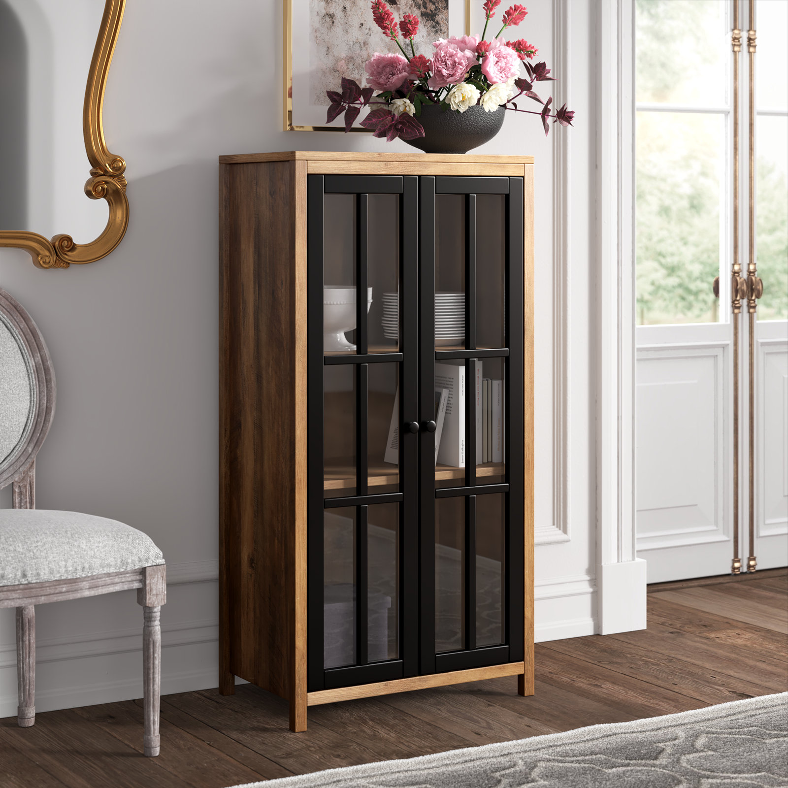 Kelly Clarkson Home Babara 47.25'' Tall Curio Cabinet & Reviews | Wayfair