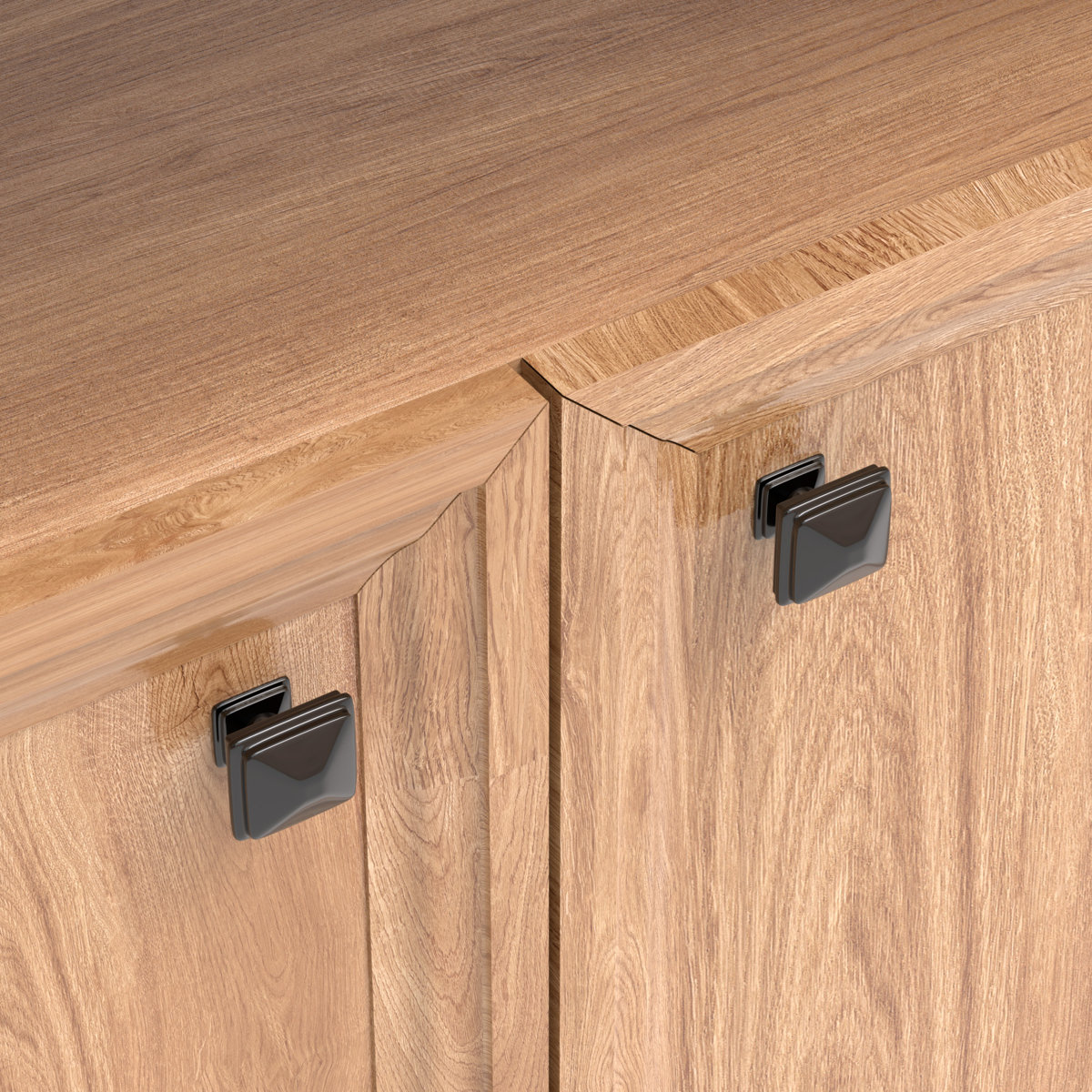 Charlton Home® Geonte 55" Heavy-Duty Thick Sideboard Buffet With Open ...