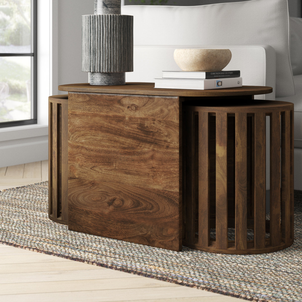 Joss & Main Billy Solid Wood Nesting Tables | Joss & Main
