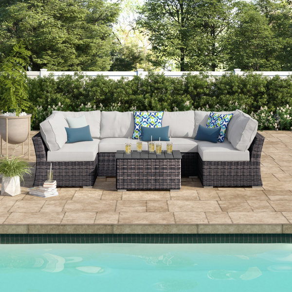 Sol 72 Outdoor™ Dayse Fully Assembled 4 - Person Seating Group with ...