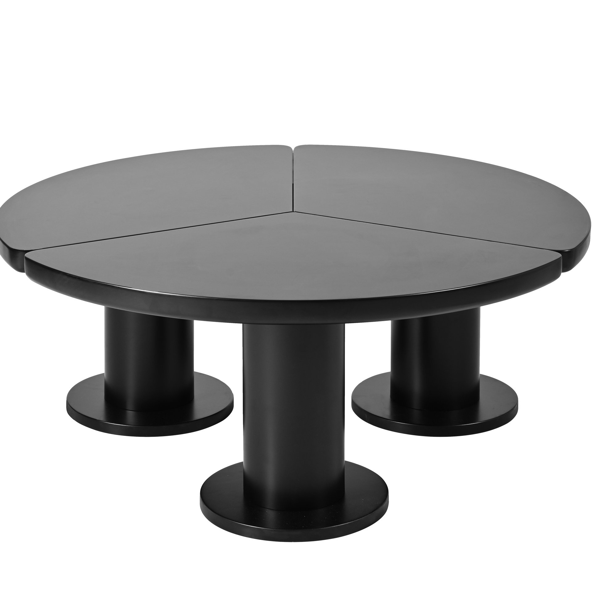 Banior Petal-shaped Coffee Table, 39.4" Diameter, Style For Living ...