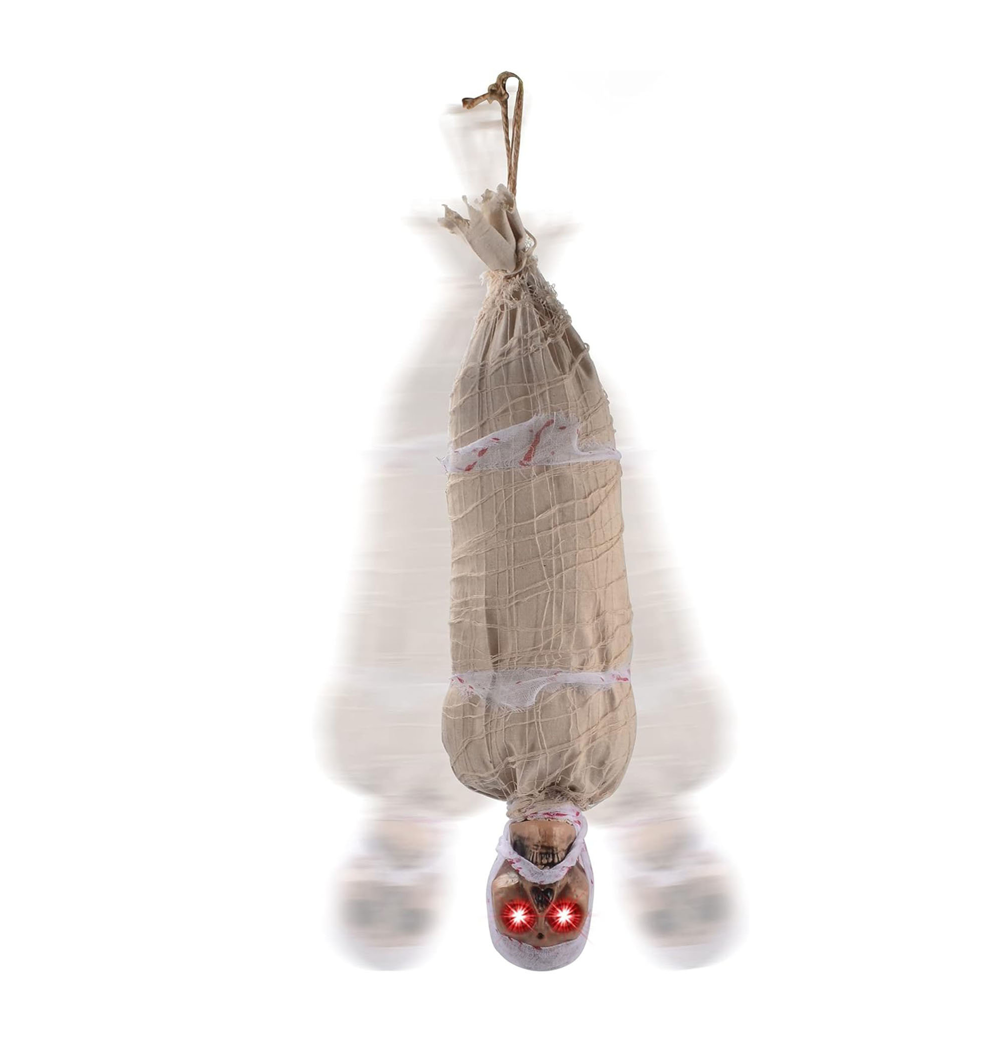 One Allium Way® 35" Halloween Hanging Cocoon Corpse Decoration, Dead ...