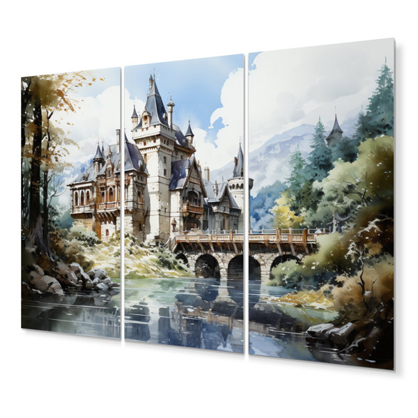 DesignArt Castles Enchanted Stronghold IV Metal Wall Decor | Wayfair