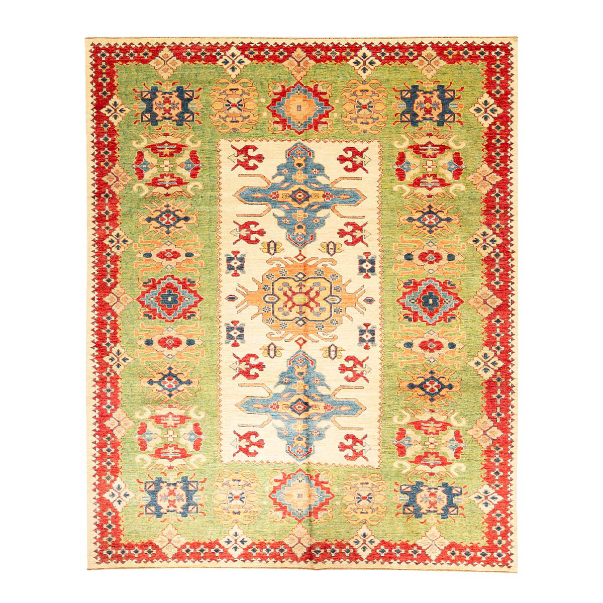 Bokara Rug Co., Inc. High-Quality Hand-Knotted Ivory And Green Area Rug ...