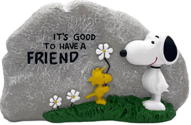 Back Yard Glory Peanuts Snoopy Friend Garden Rock & Reviews - Wayfair ...