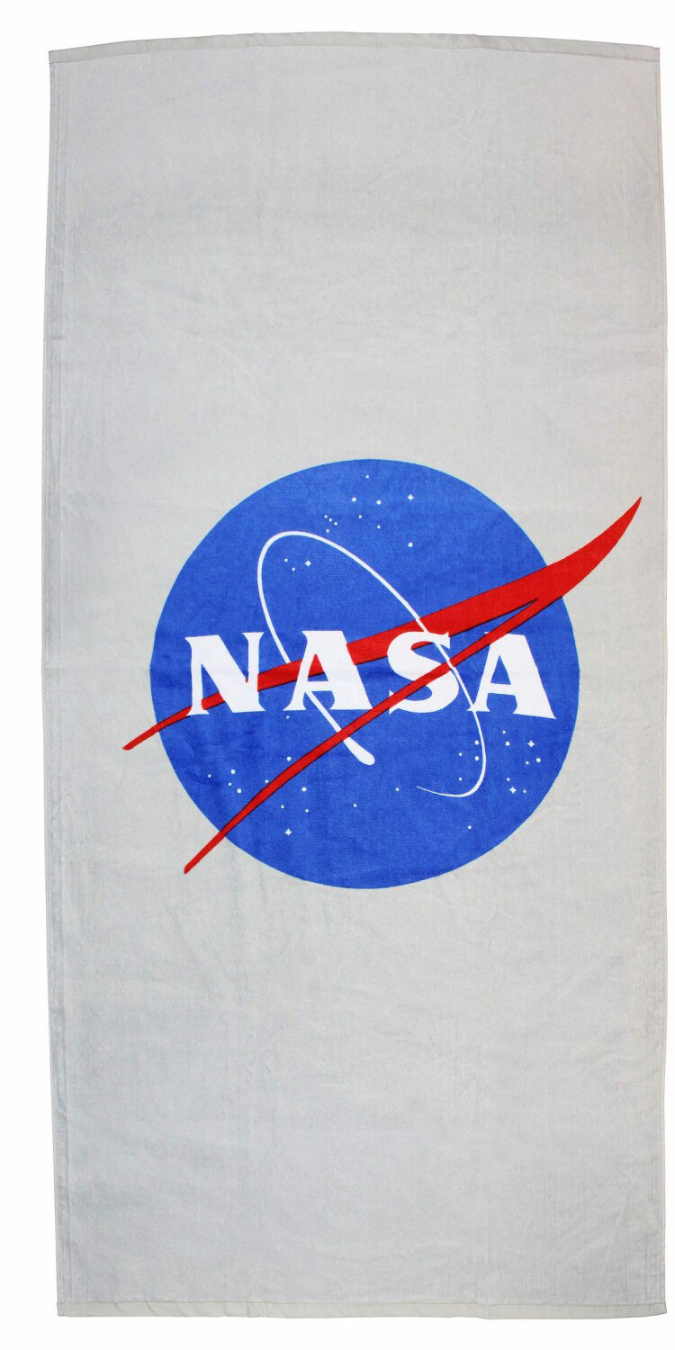 One Allium Way® GalacticWave NASA Meatball Logo Beach Towel | Wayfair