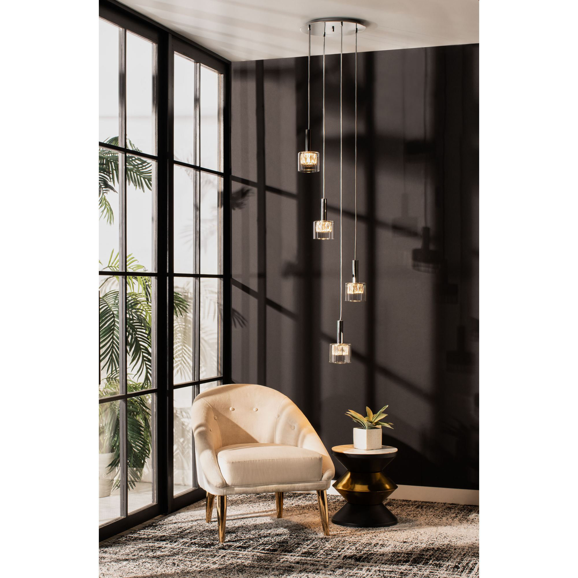 House of Hampton® Kyleigh 4 - Light Cluster Square / Rectangle Pendant ...