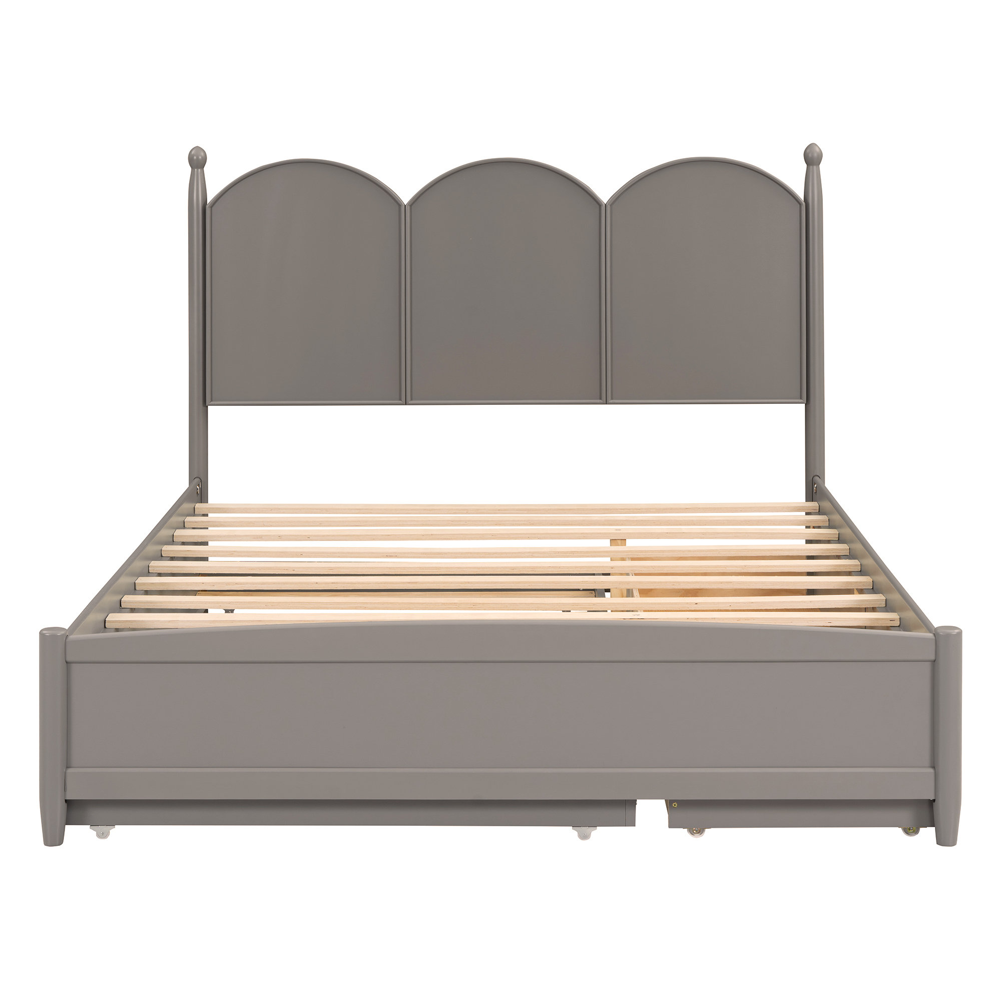 Winston Porter Platform Bed With with 2 Big Drawers, Trundle - Wayfair ...