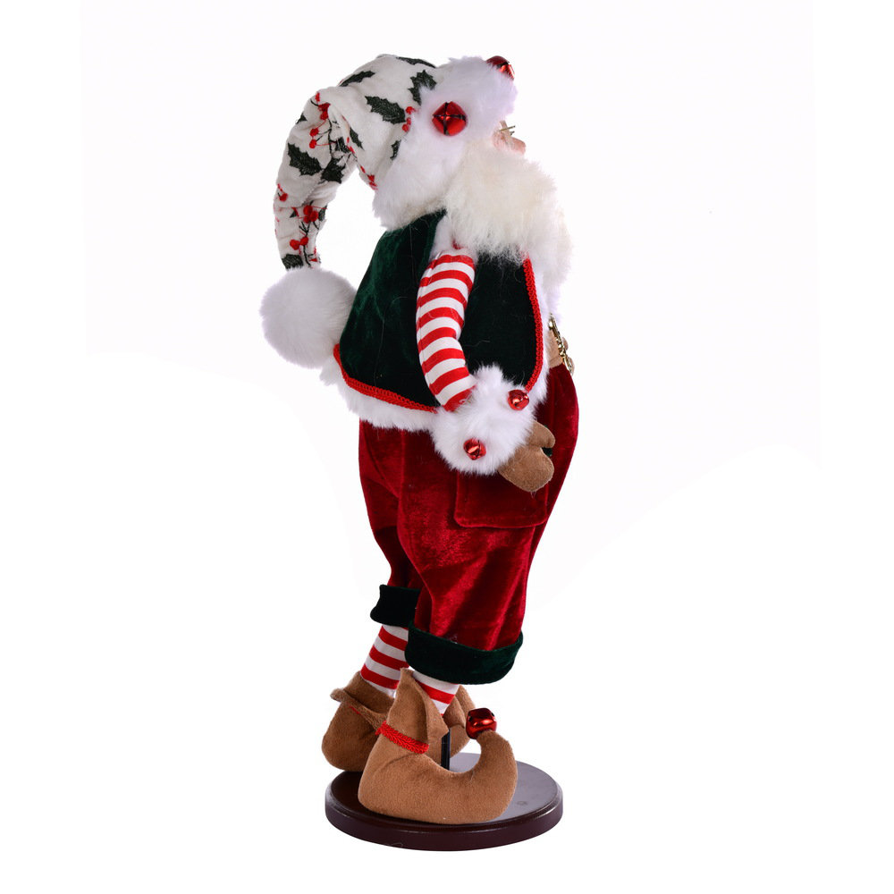 Vickerman 19" Holly Jolly Collection Santa Doll With Stand | Wayfair