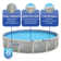 Blue Wave Trinity Round 52-in Deep Steel Wall Pool Package with 7-in ...
